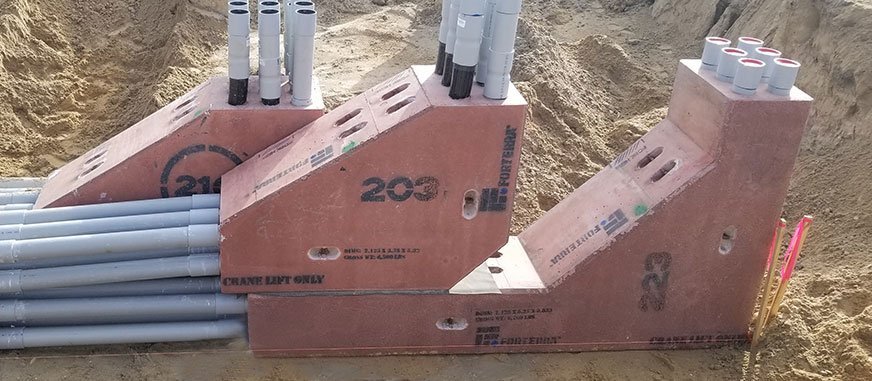 Concrete encased 69 conduit duct bank design - isselimited